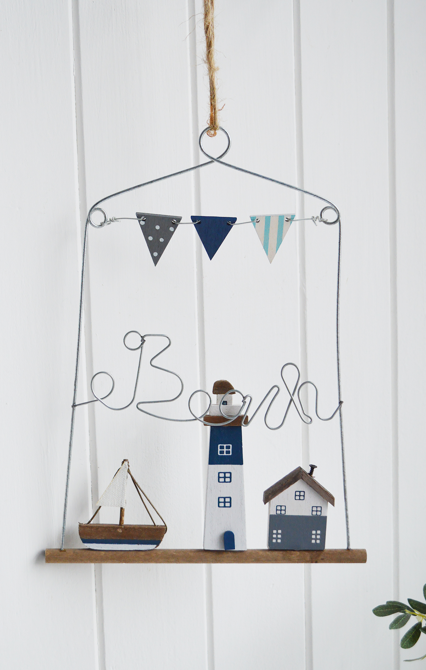 Hanging Beach Plaque - Nautical Coastal Home Accessories