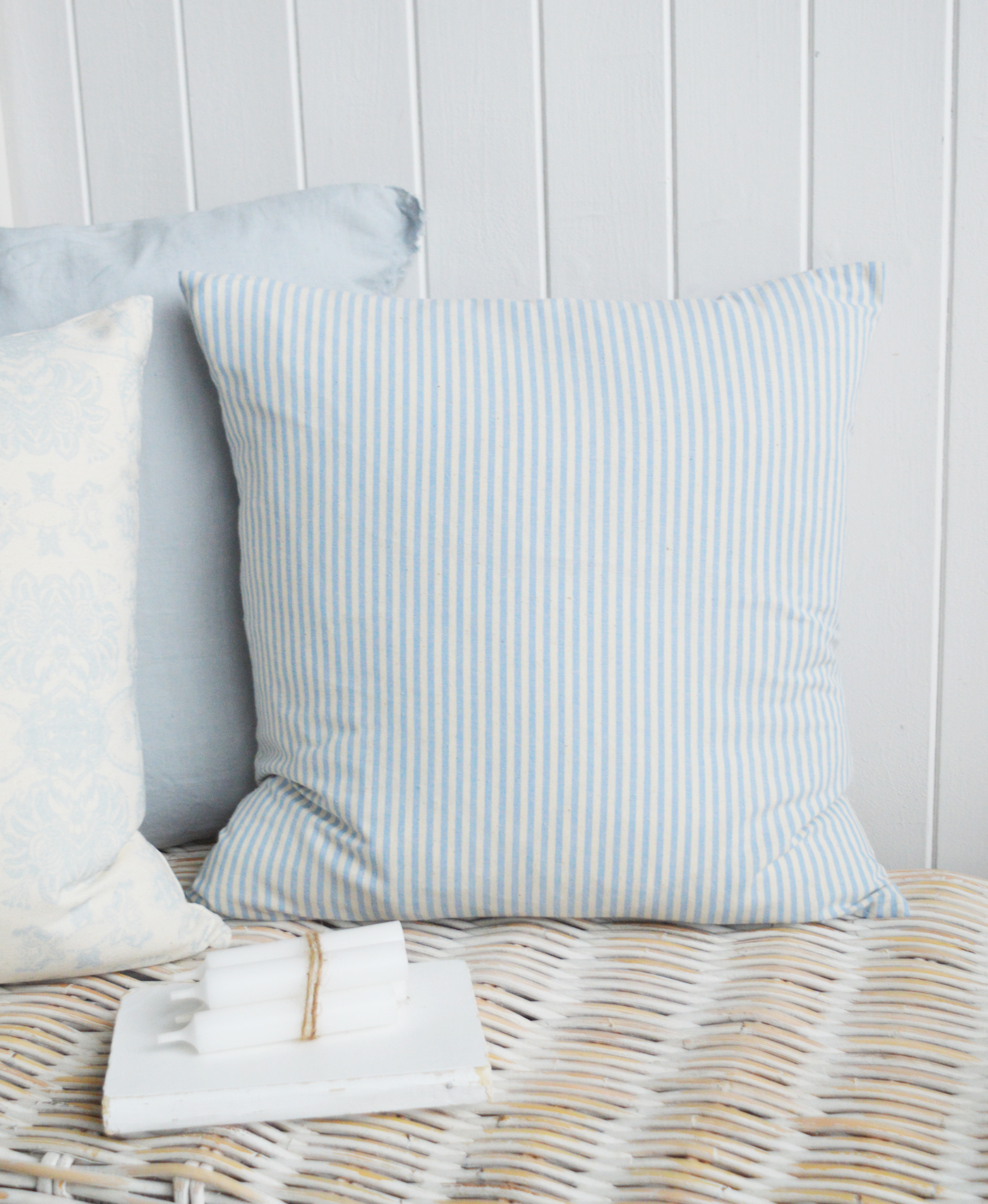 Rhode Island Striped Cushion Covers Linen Blends - New England ...