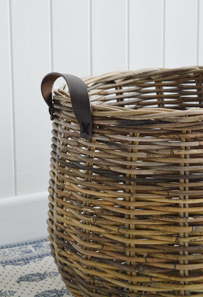 Casco Bay Round basket from The White Lighthouse Furniture