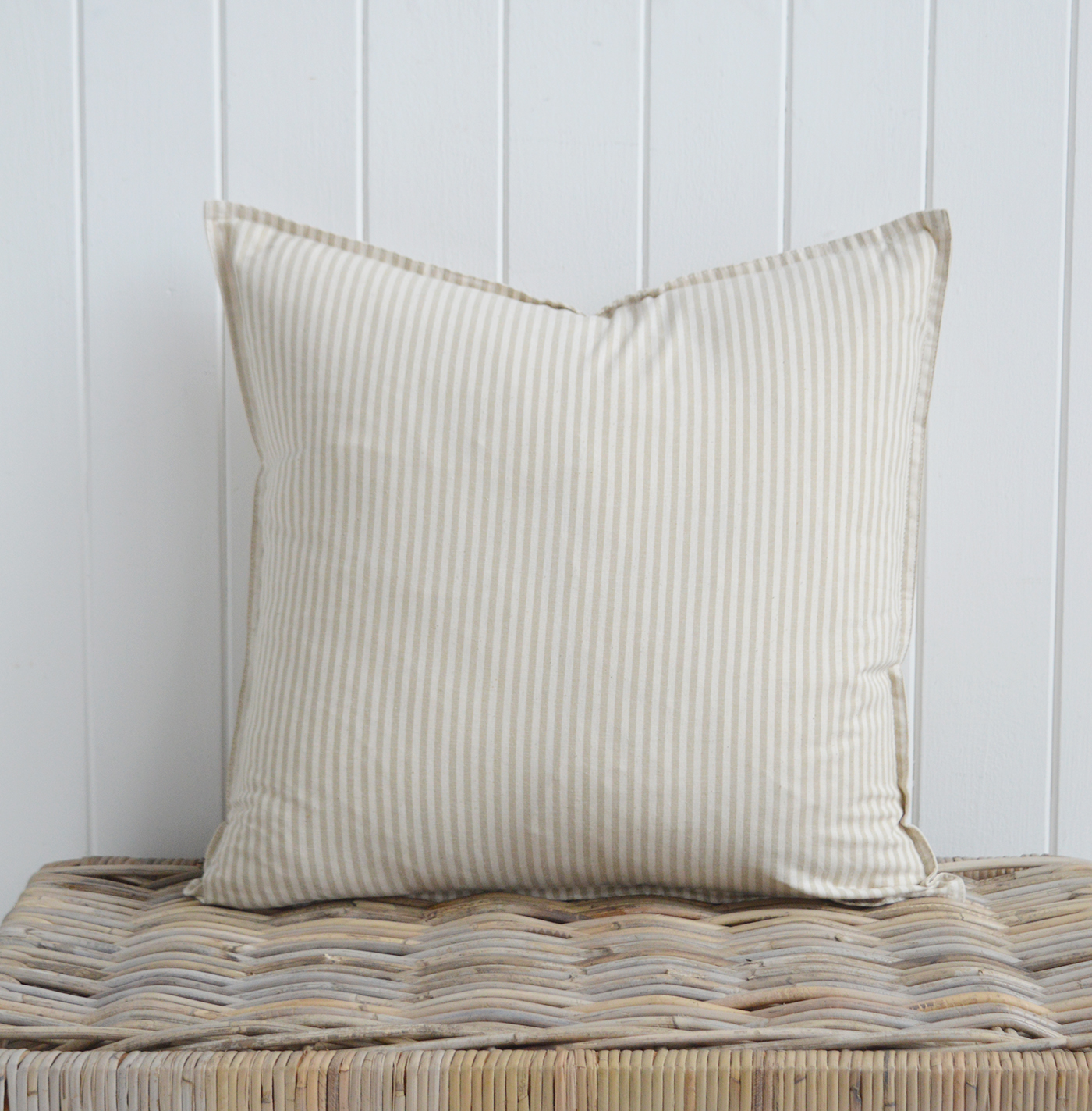 Rhode Island Striped Cushion Covers Linen Blends - New England ...