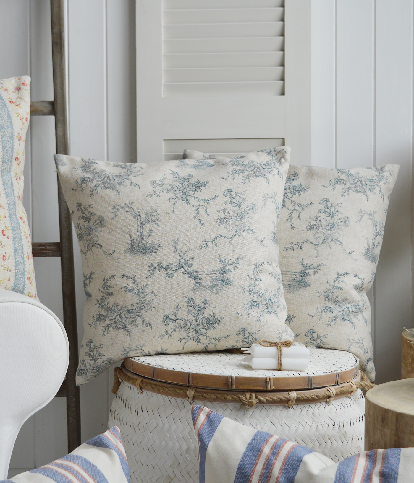 Hamilton Cushion - New England Coastal, Country and Modern Farmhouse ...