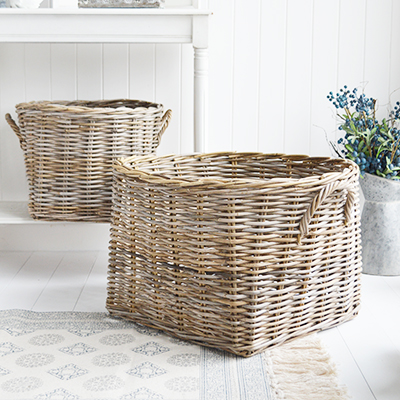 Casco Bay Round basket from The White Lighthouse Furniture