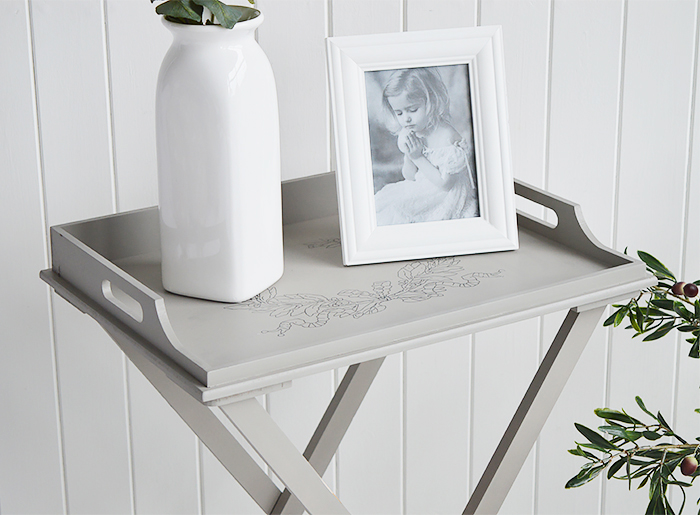 Harvard Grey folding Grey Table - The White Lighthouse Furniture