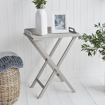 White Lamp Table - New England, Coastal and Country lamp tables