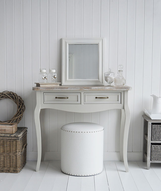 Bridgeport grey dressing table table - The White Lighthouse Bedroom ...