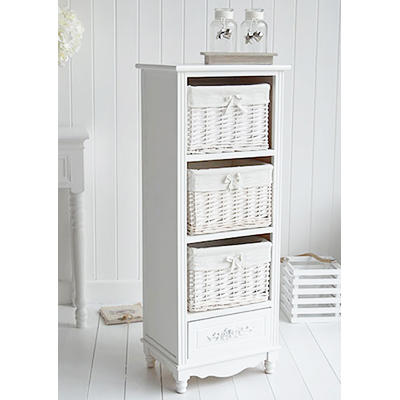 White Lamp Table - New England, Coastal and Country lamp tables